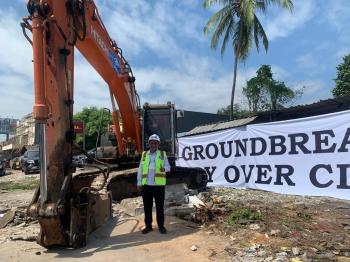 Fly Over Cisauk Mulai Dibangun, Bupati Zaki Lakukan Groundbreaking
